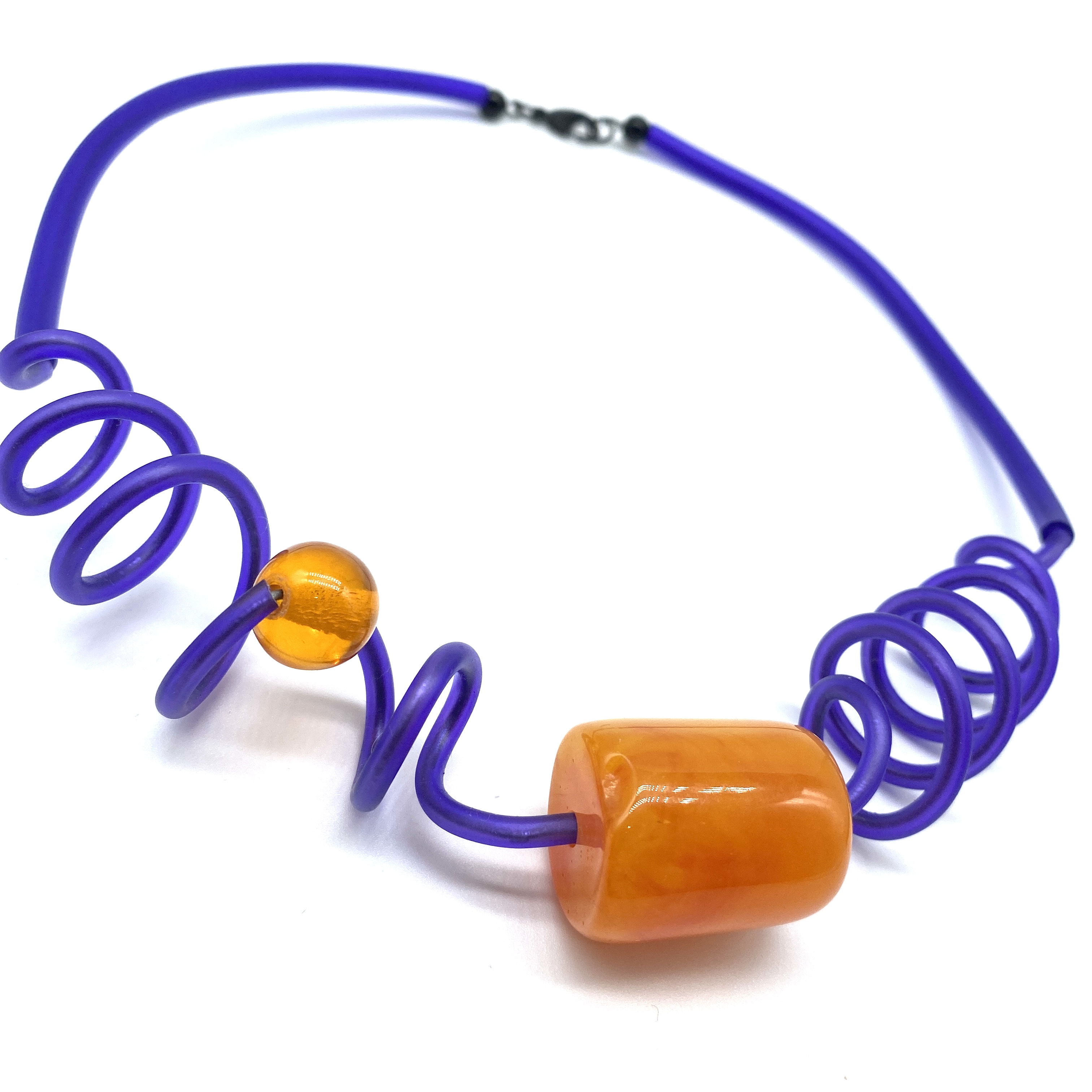 Halsband Macy Lila Orange - Magnani Smyckesdesign