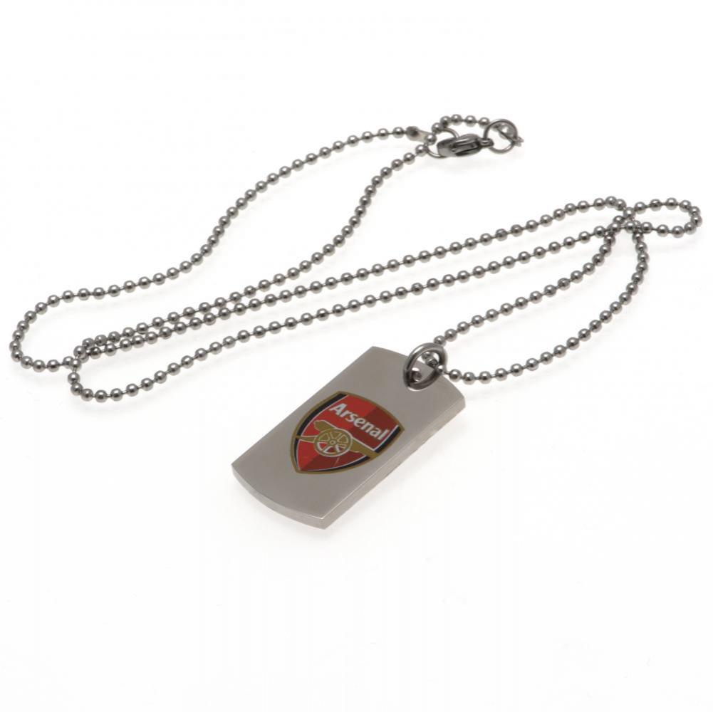 Arsenal ID-bricka med kedja Color - 4Fanatic.se
