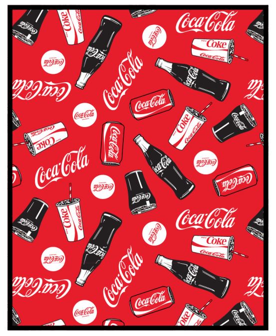 Coca Cola Filt Fleece 150cm - 4Fanatic.se