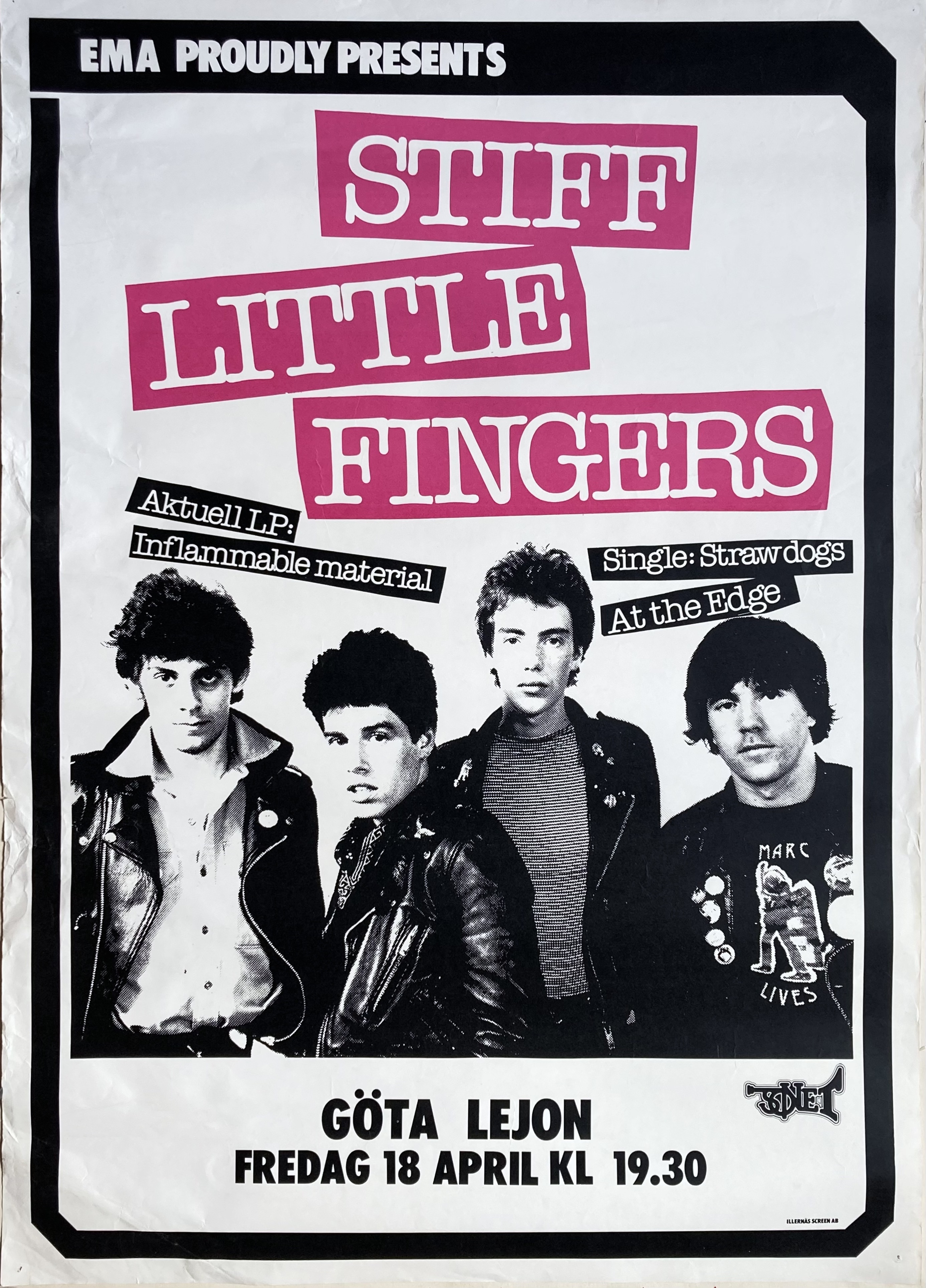 Nostalgipalatset - STIFF LITTLE FINGERS - Stockholm 18 Apr Concert ...