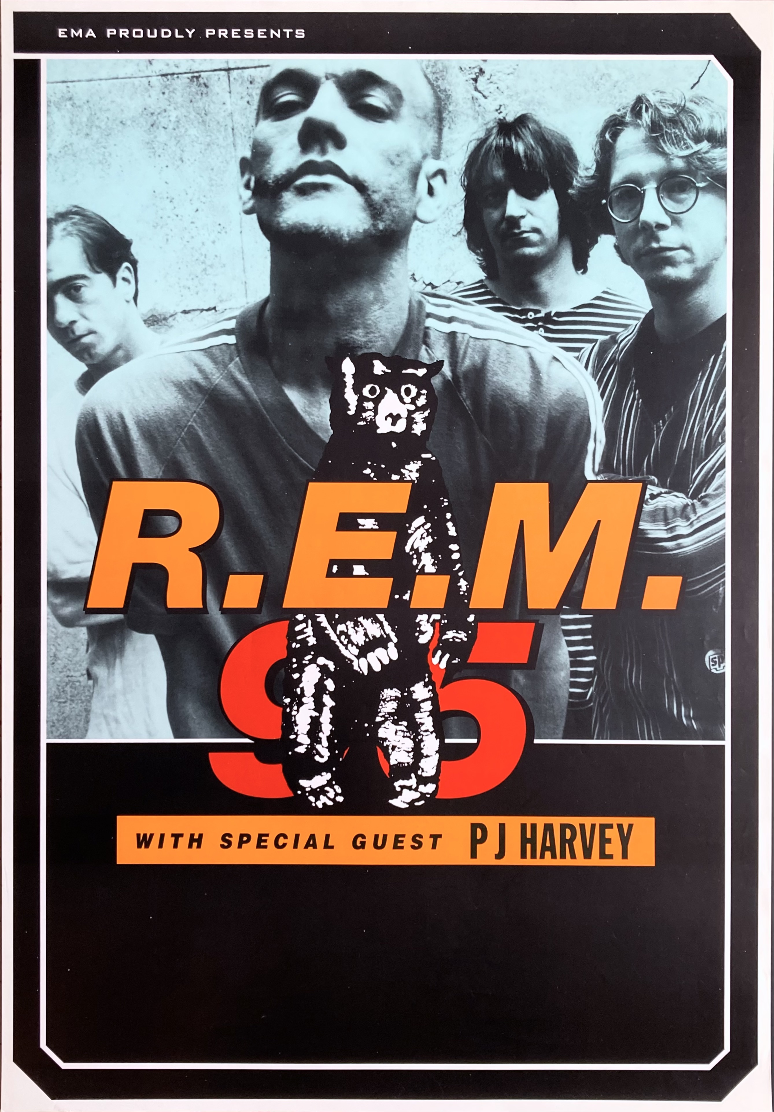 Nostalgipalatset - R.E.M - Swedish / Scandinavian TOUR poster (1995)
