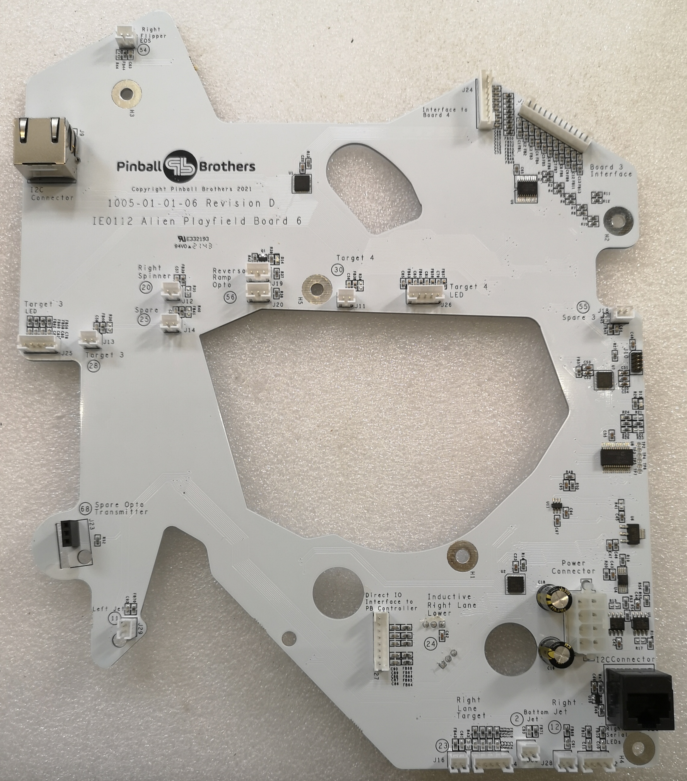 PCB Board IE0112 - Alien (Pinball Brothers) - Free Play