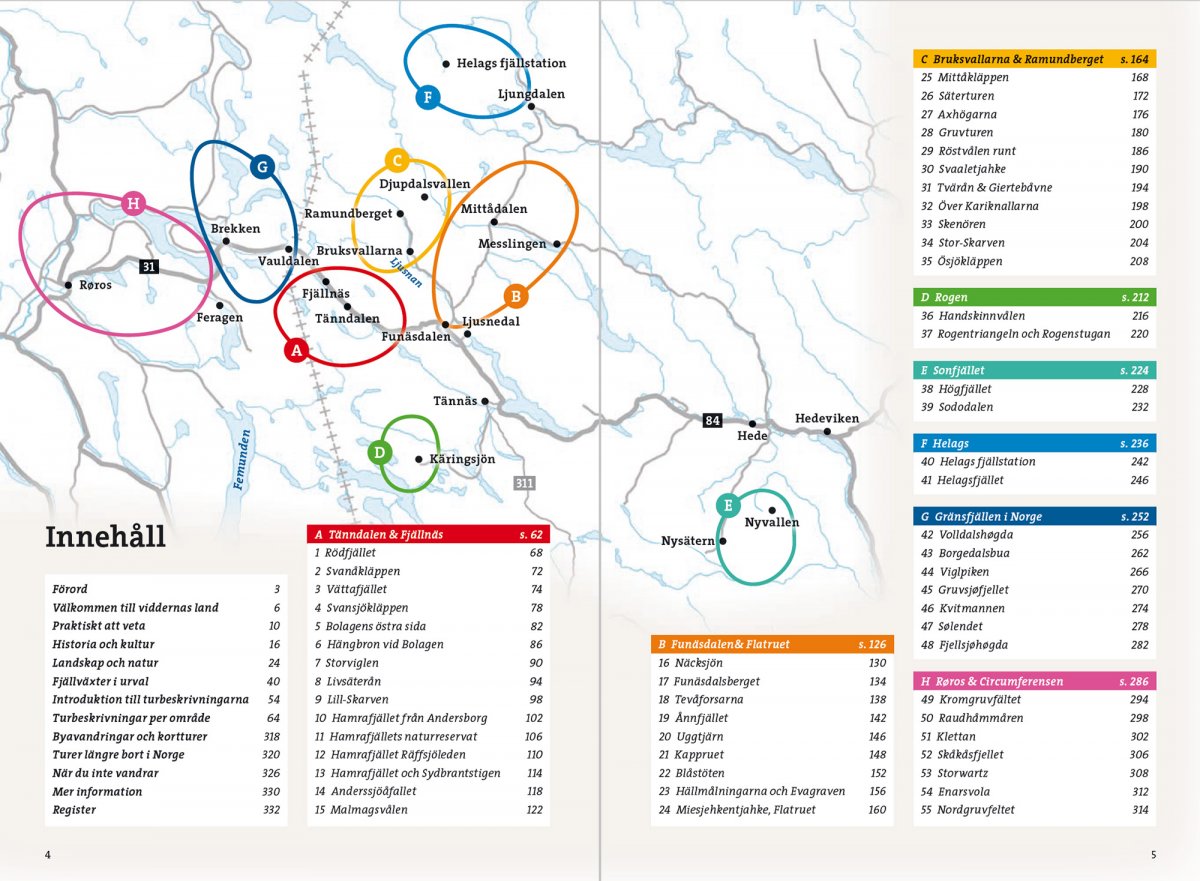 Fjällvandra i Härjedalen - Fler än 50 dagsturer kring Funäsdalen ...