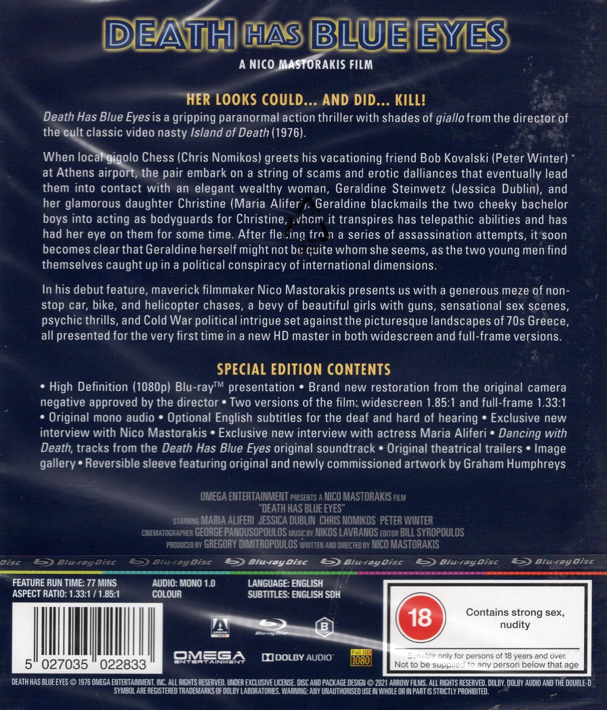 Death Has Blue Eyes (ej svensk text) (Blu-ray) - Kvarnvideo.se