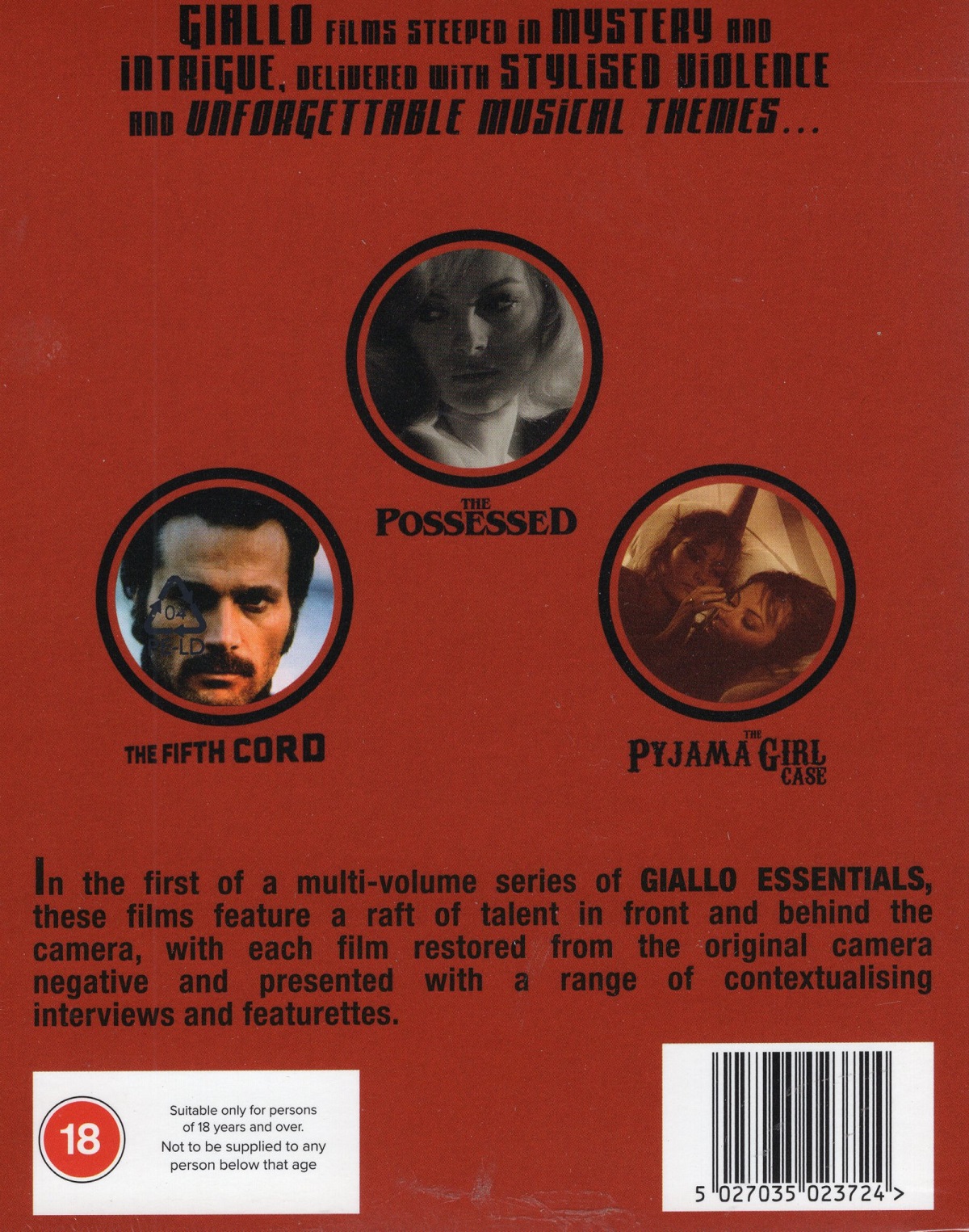 Giallo Essentials - Red Edition (Limited Edition) (ej svensk text) (Blu ...