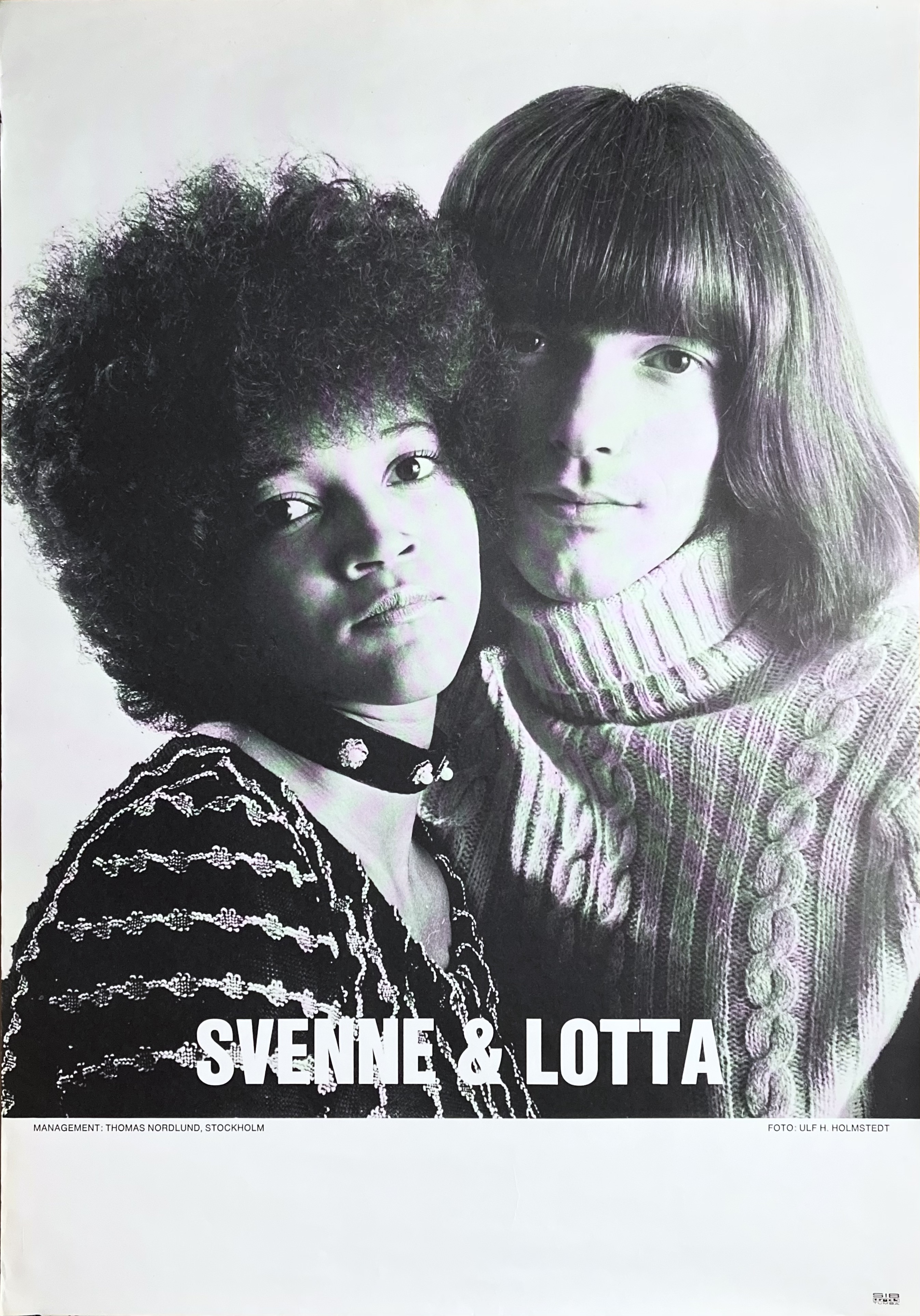 Nostalgipalatset - SVENNE OCH LOTTA - Swedish / Scandinavian TOUR poster (1972)