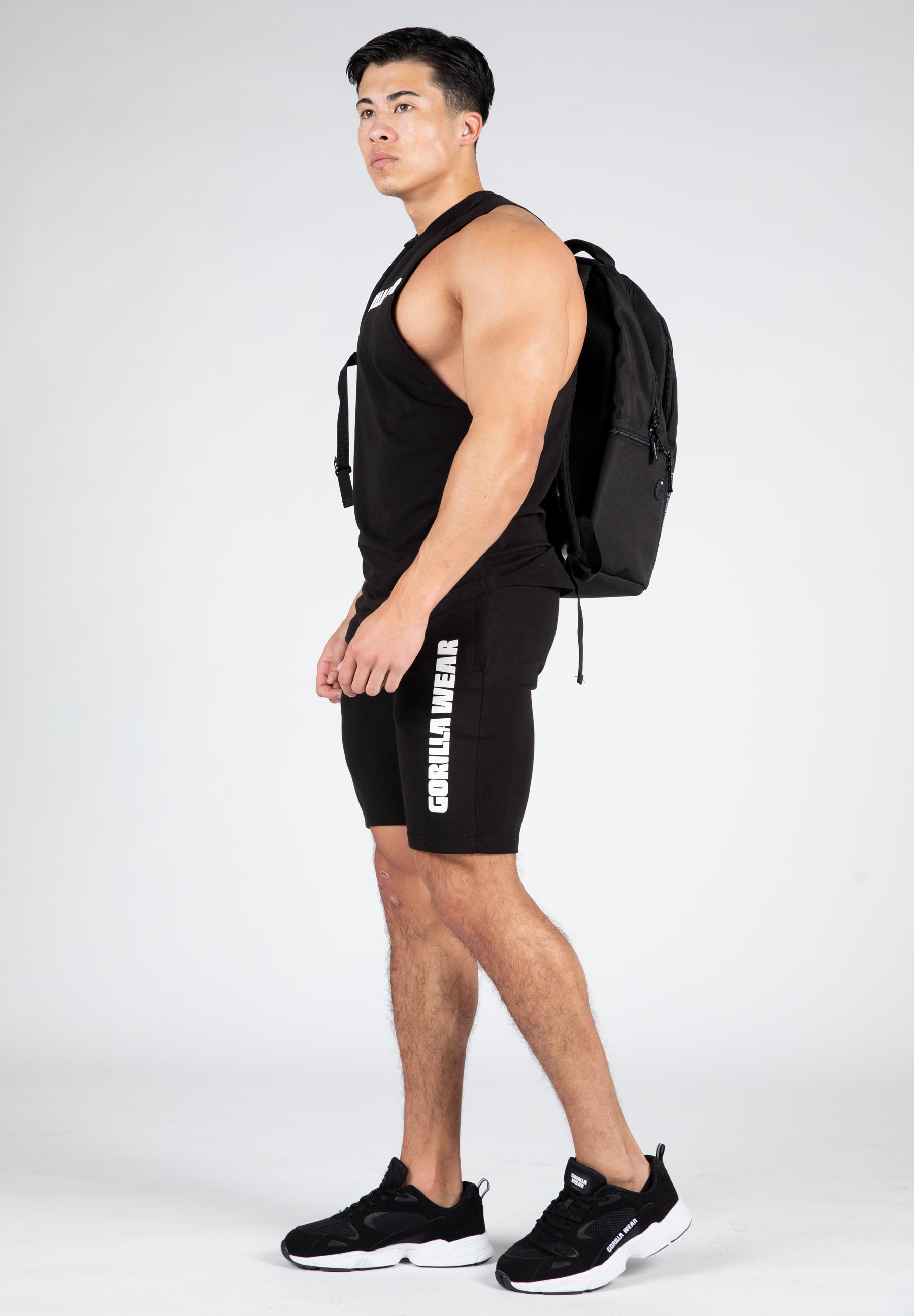 Milo Drop Armhole Tank Top, black - Gorilla Wear Sweden
