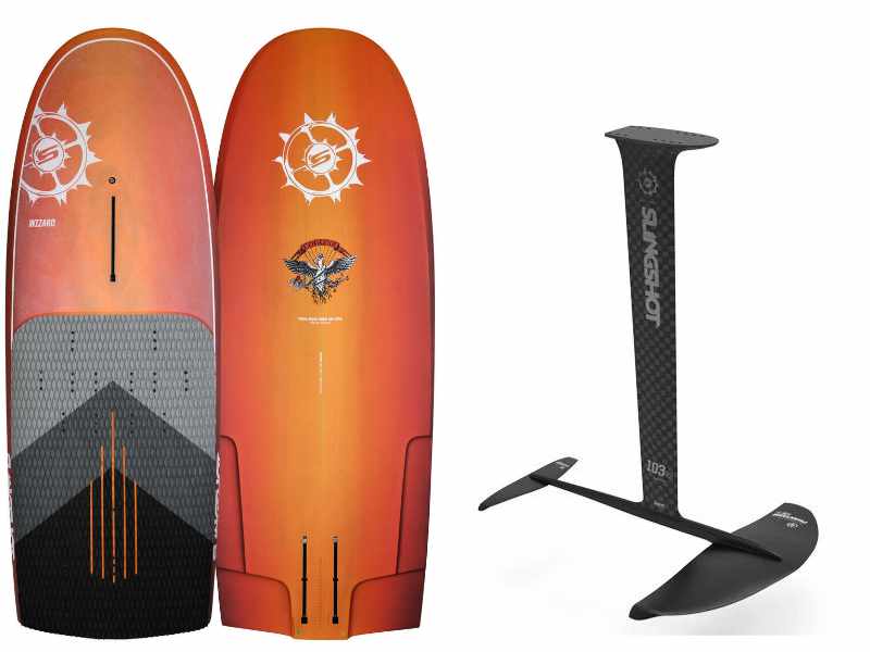SLINGSHOT Wizard 130L with Phantasm 730 windsurf package - www.boardclub.se