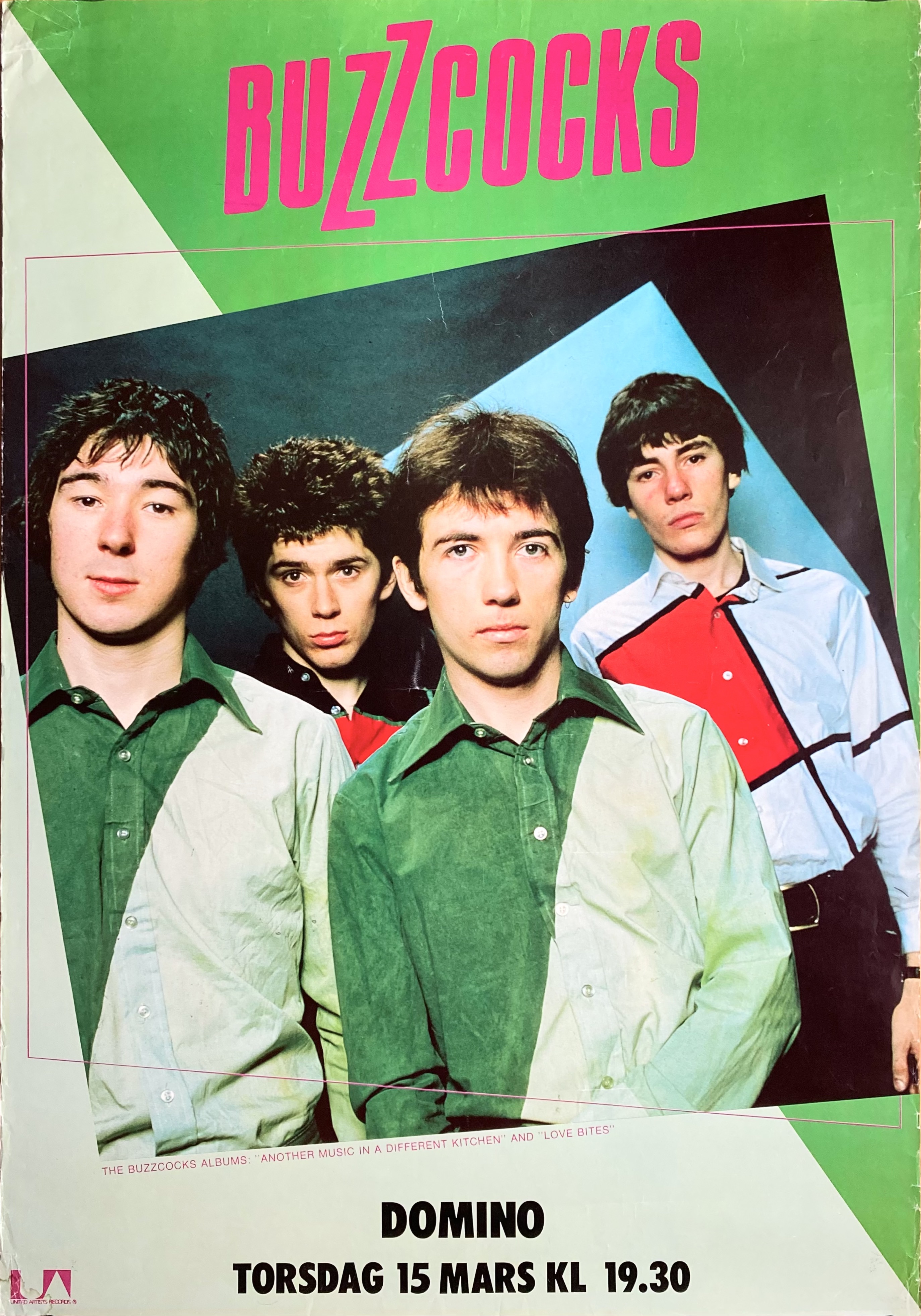 Nostalgipalatset - BUZZCOCKS - Stockholm 15 Mar Concert poster (1979)