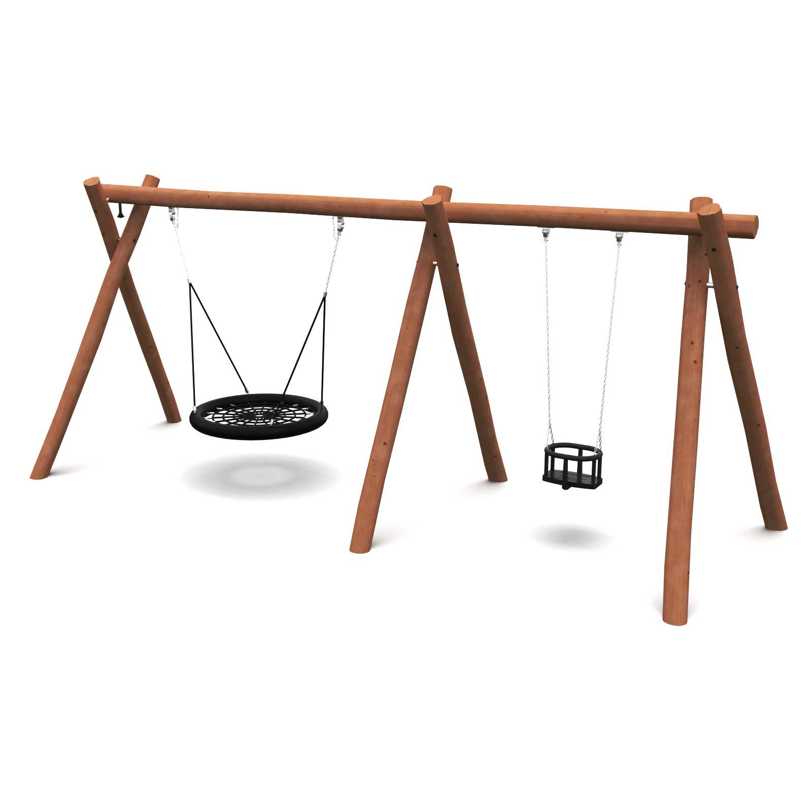 Robinie Gynge 1,5 Sektioner Redegynge og Baby - Danske Naturlegepladser