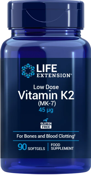 Low-Dose Vitamin K2, 45 mcg, 90 softgels, EU - Kring Hälsa