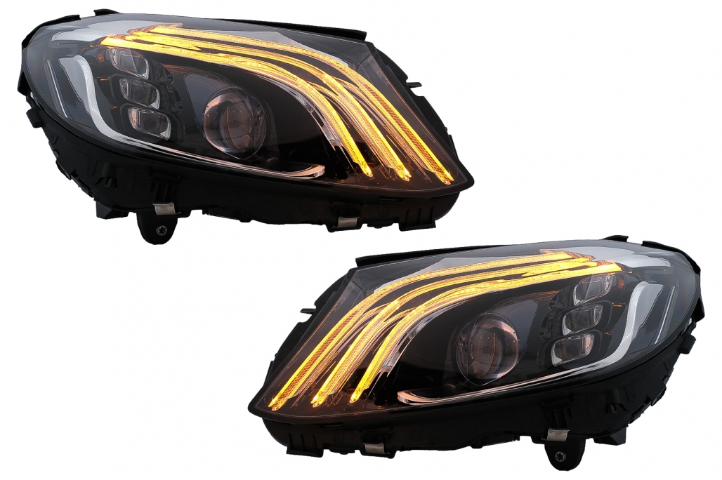 CKM Car Design - 4. Facelift headlights W222 S-class look 2pcs 2014-18