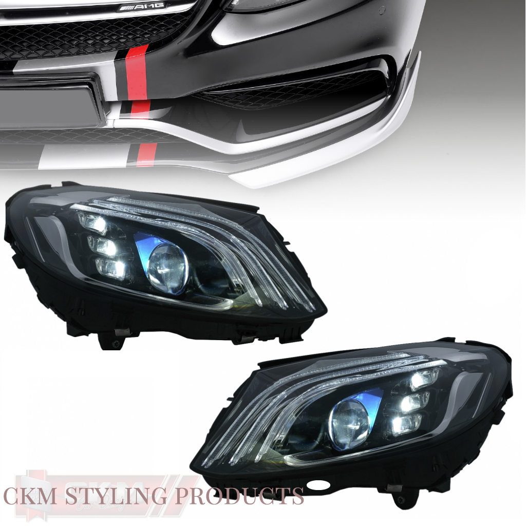 CKM Car Design - 4. Facelift headlights W222 S-class look 2pcs 2014-18