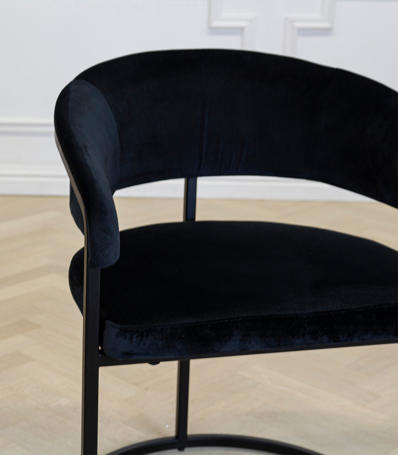 Chloé stol svart sammet - Schangtil Design