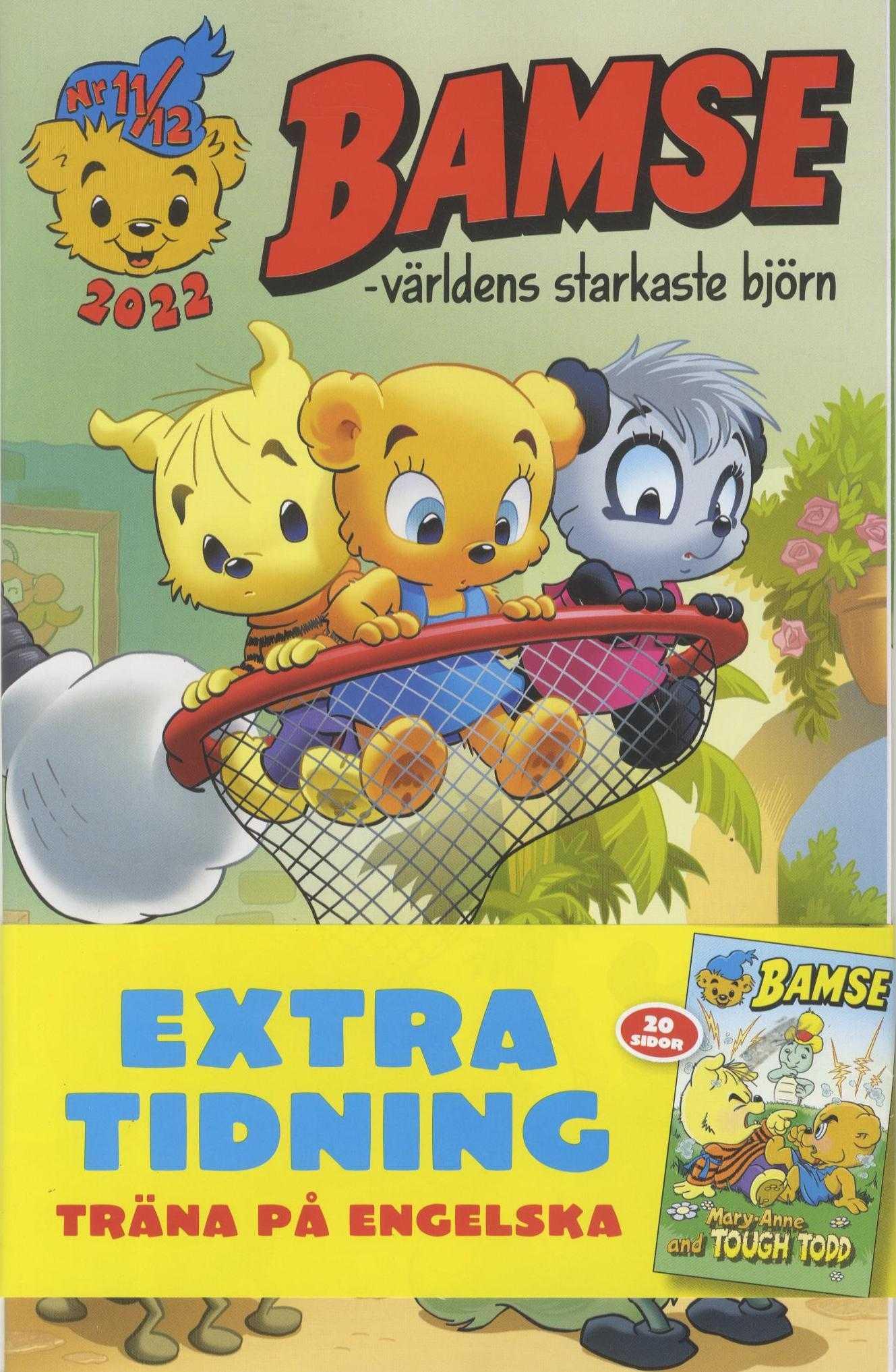 Bamse nr 11/12 2022, Extra tidning-Träna på engelska - Seriekällaren
