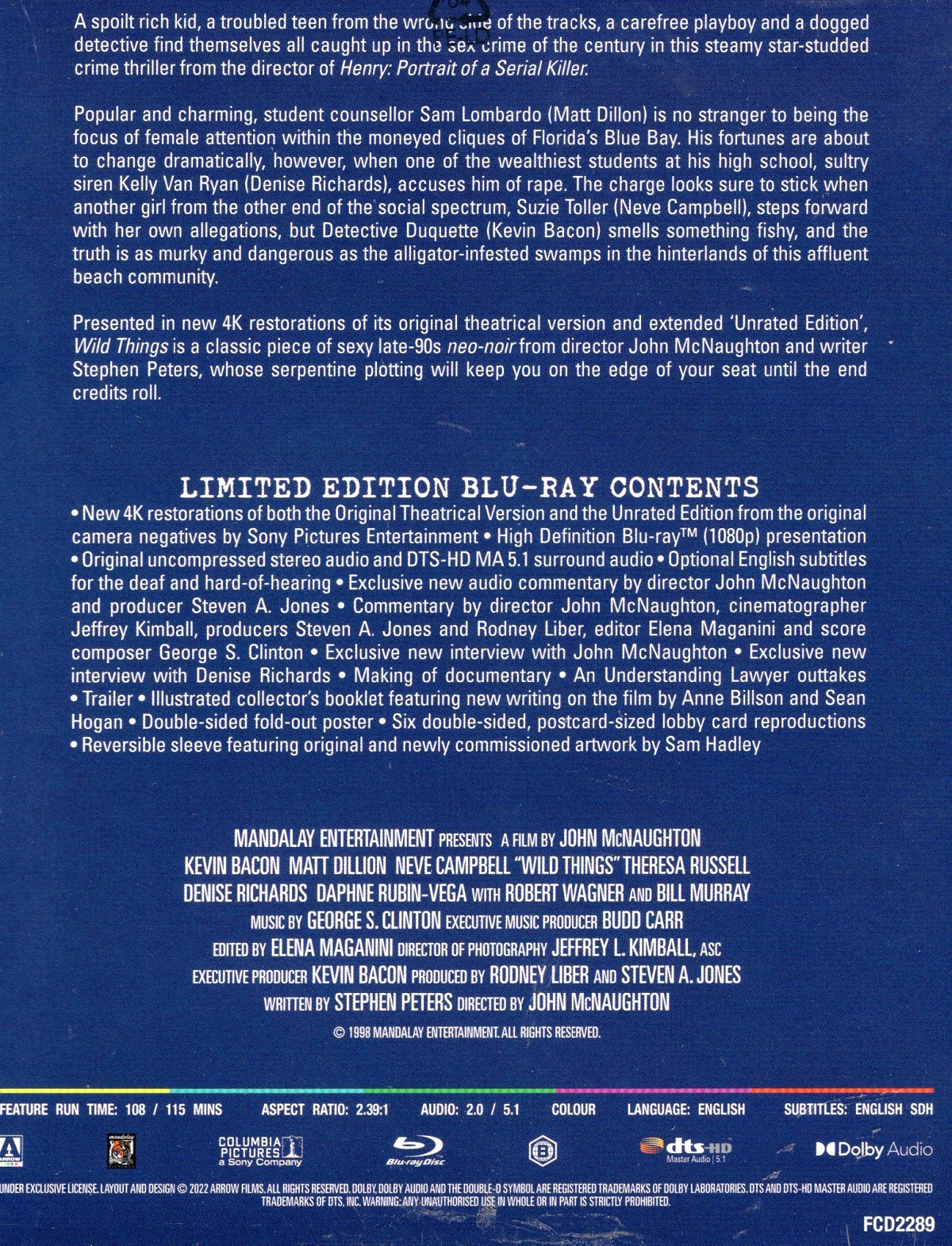 Wild Things (ej svensk text) (Limited Edition) (Blu-ray) - Kvarnvideo.se