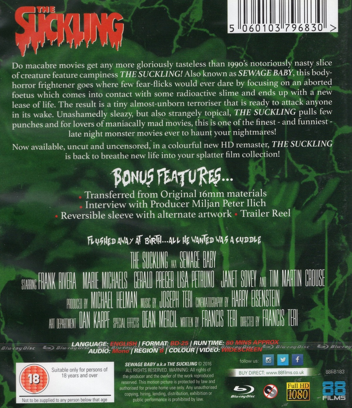 The Suckling aka Sewage Baby (ej svensk text) (Blu-ray) - Kvarnvideo.se