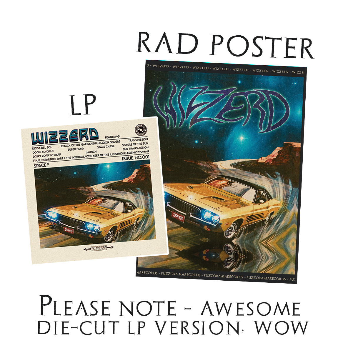 WIZZERD LP/Poster Bundle - Fuzzoramastore.com - the main Fuzz shop
