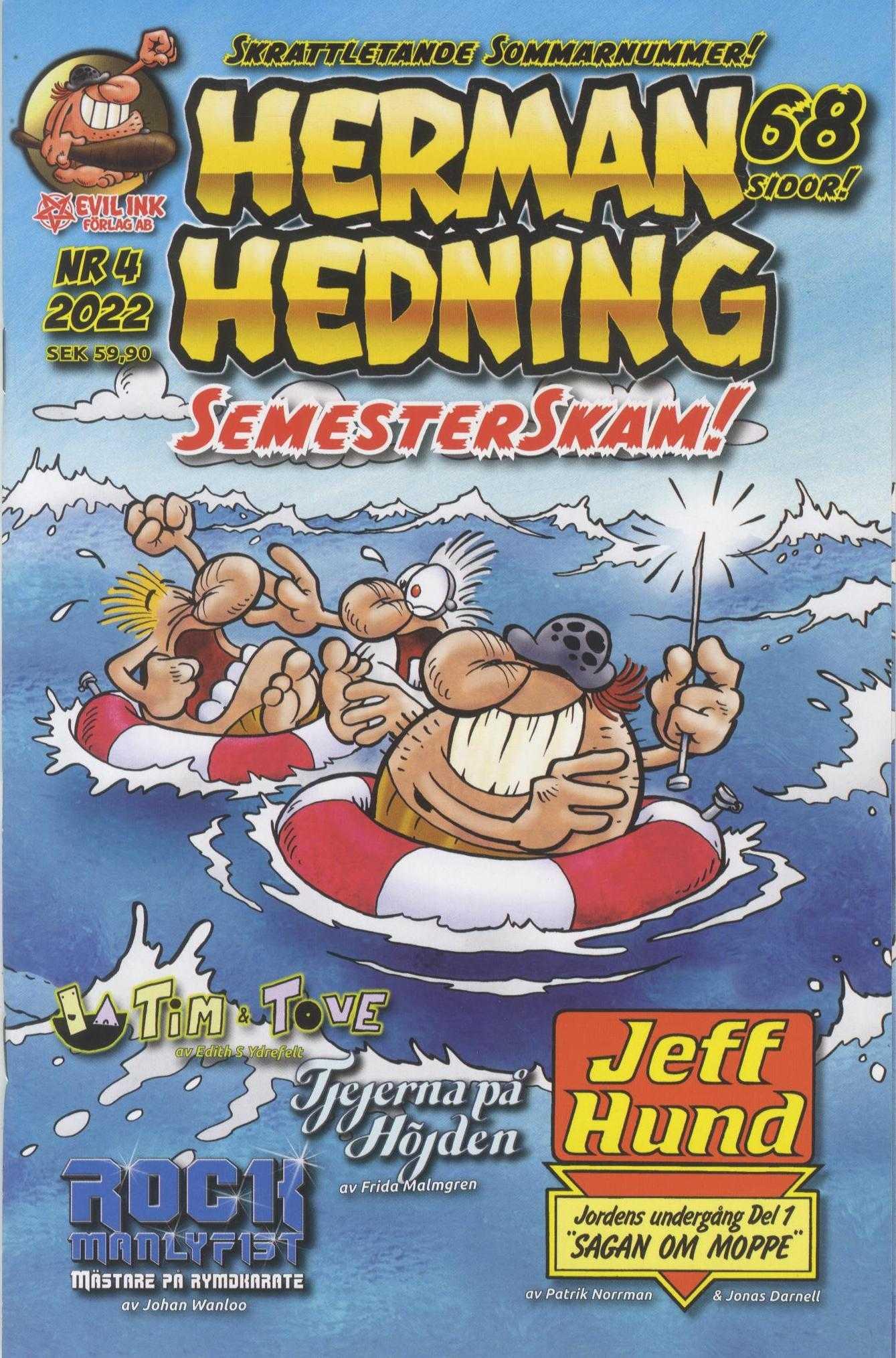 Herman Hedning nr 4 2022, Skrattletande sommarnummer! - Seriekällaren