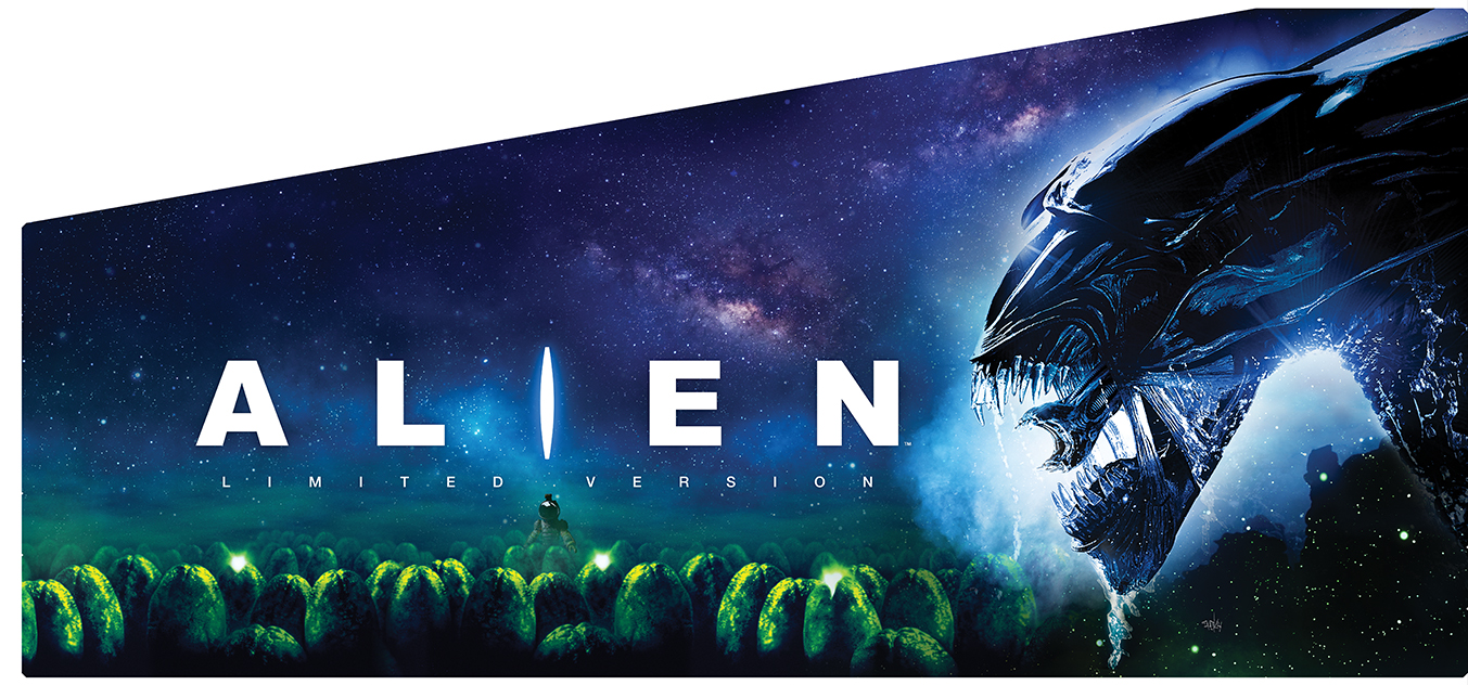 Alien LV - Cabinet Decal Right - Free Play