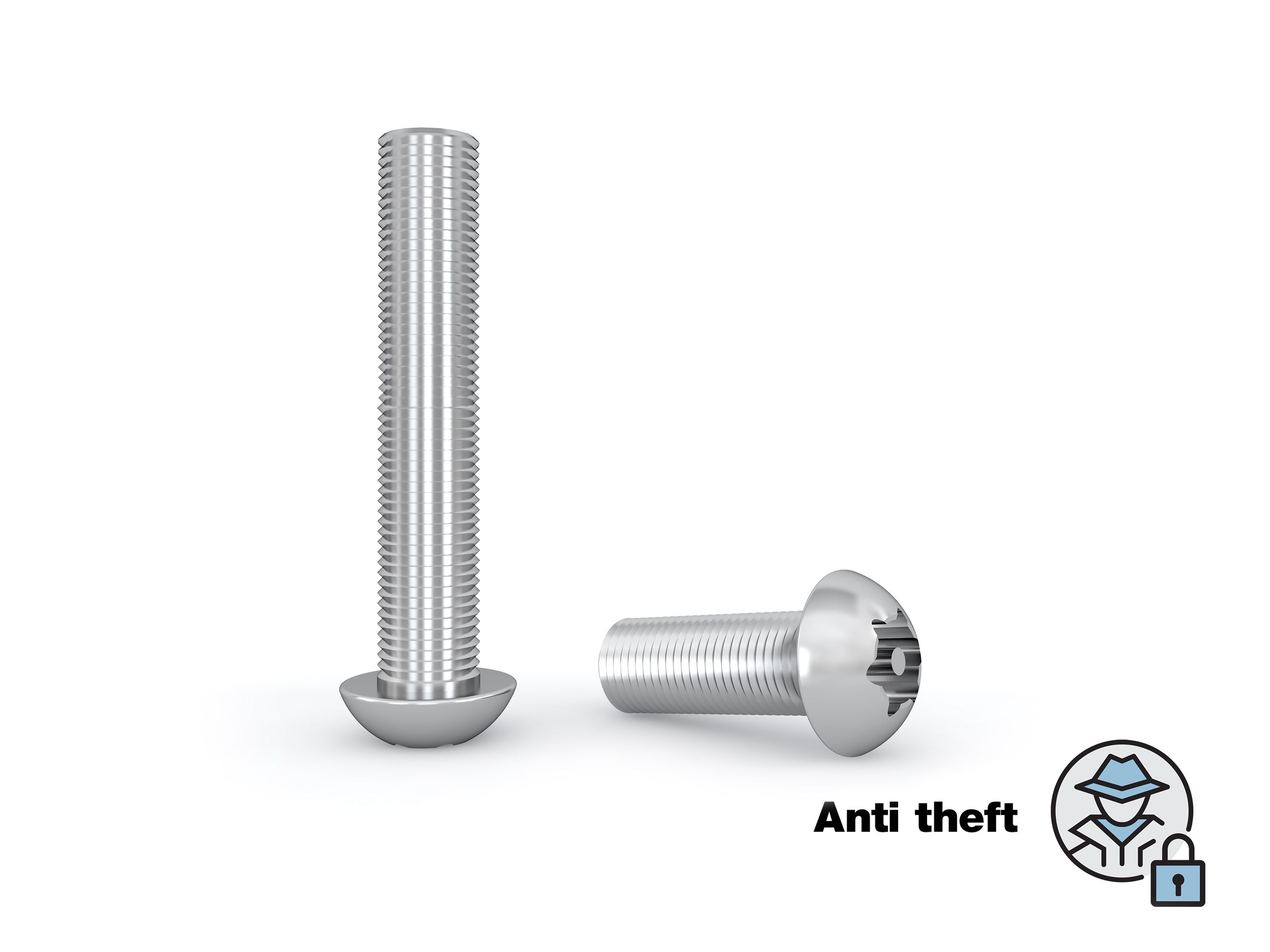 M Safety - Anti Theft Screws Pack M8 - Multibrackets