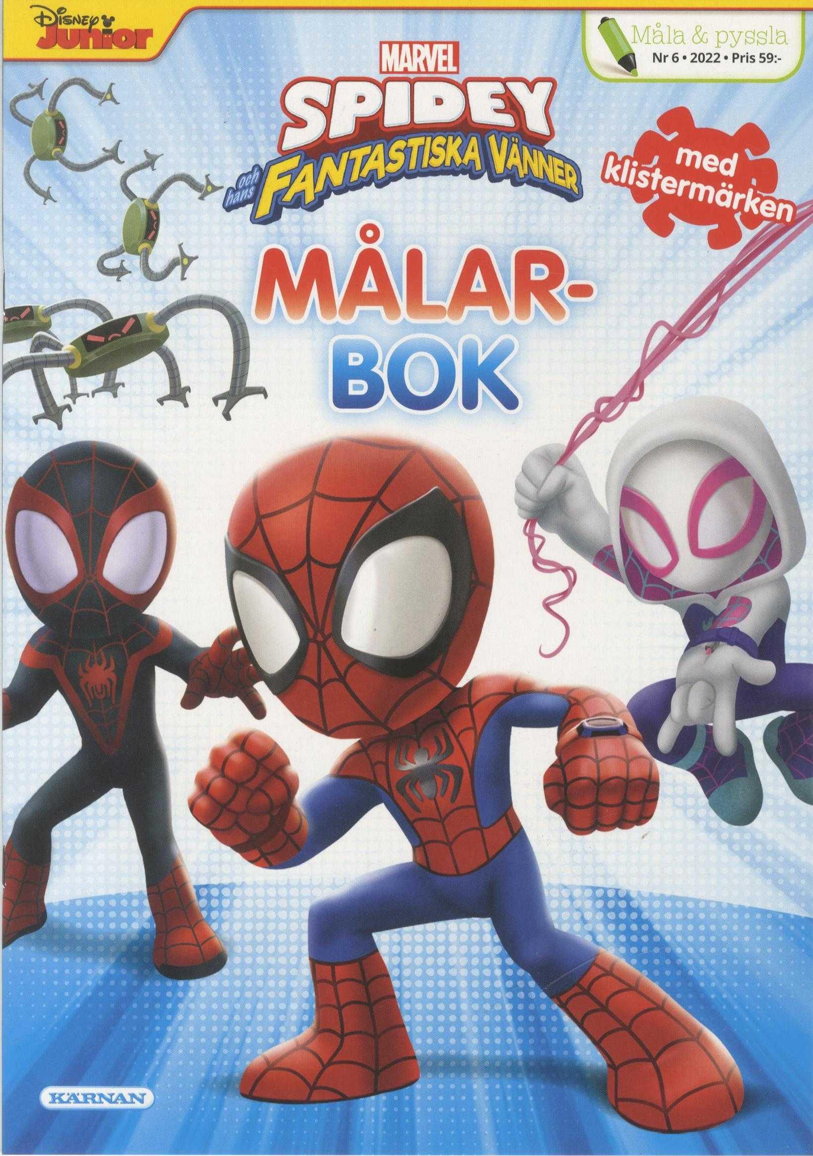 Måla & Pyssla nr 6 2022, Målarbok , Spidey och hans fantastiska vänner ...