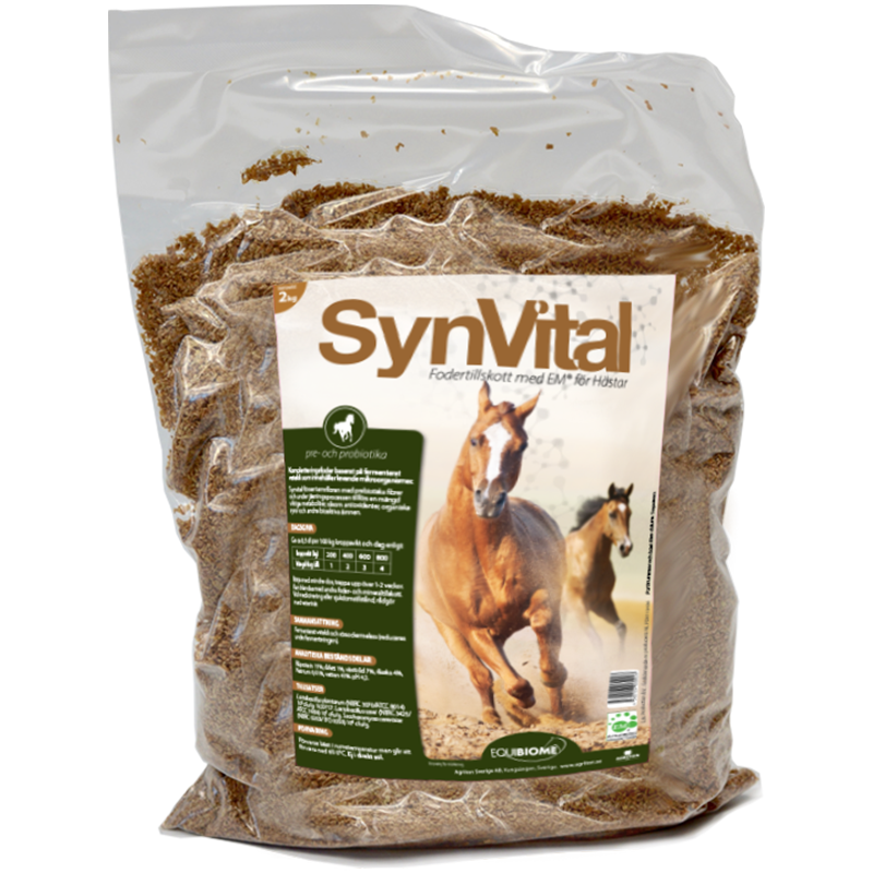 Equibiome - SynVital Pre- Och Probiotiskt Fodertillskott 2kg - Hovcenter