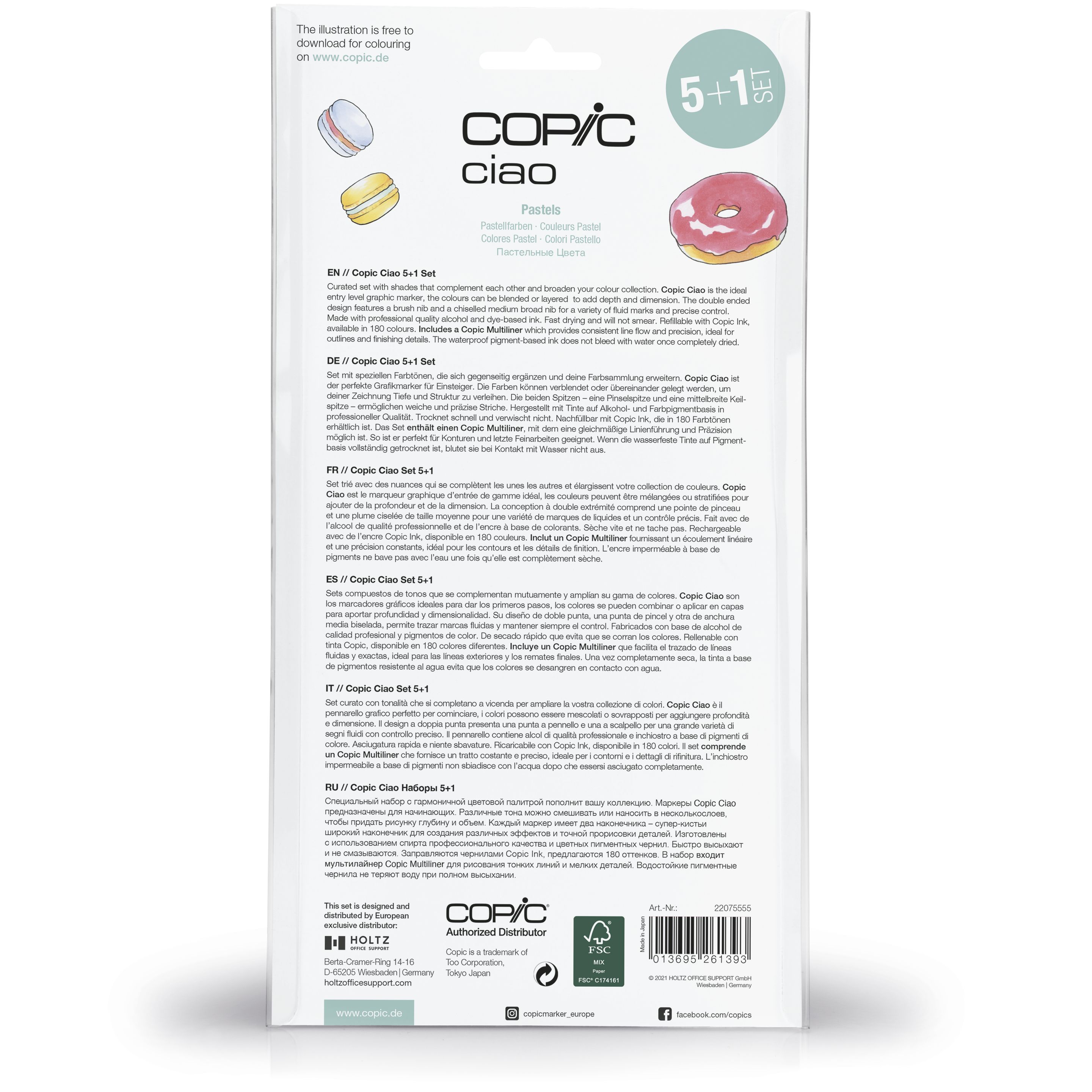 Copic Ciao 5+1 Set Pastell färger - Metalimo i Malmö AB