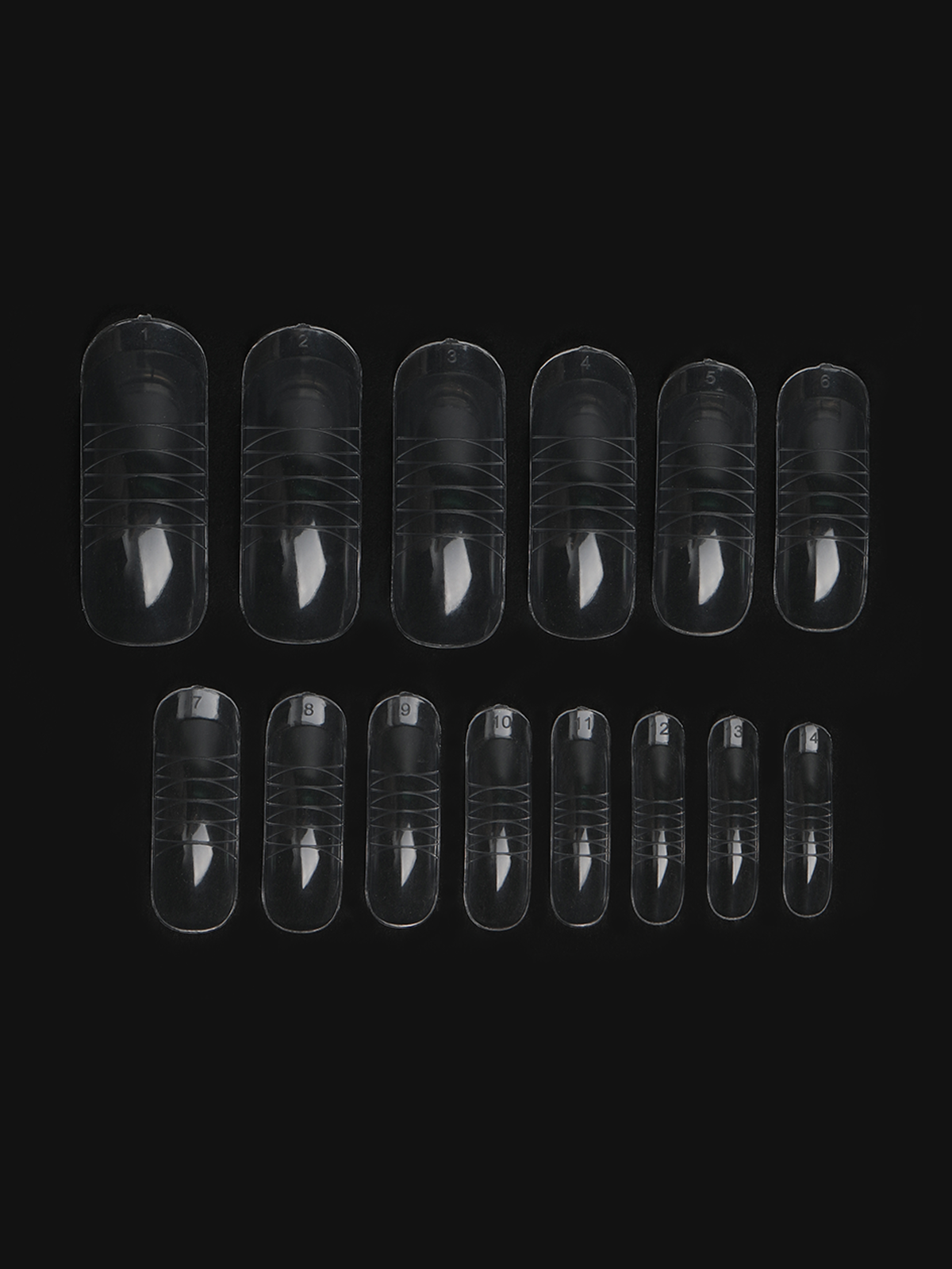 Vackra Naglar i Sthlm - Press on Plastic dual nail forms, classic