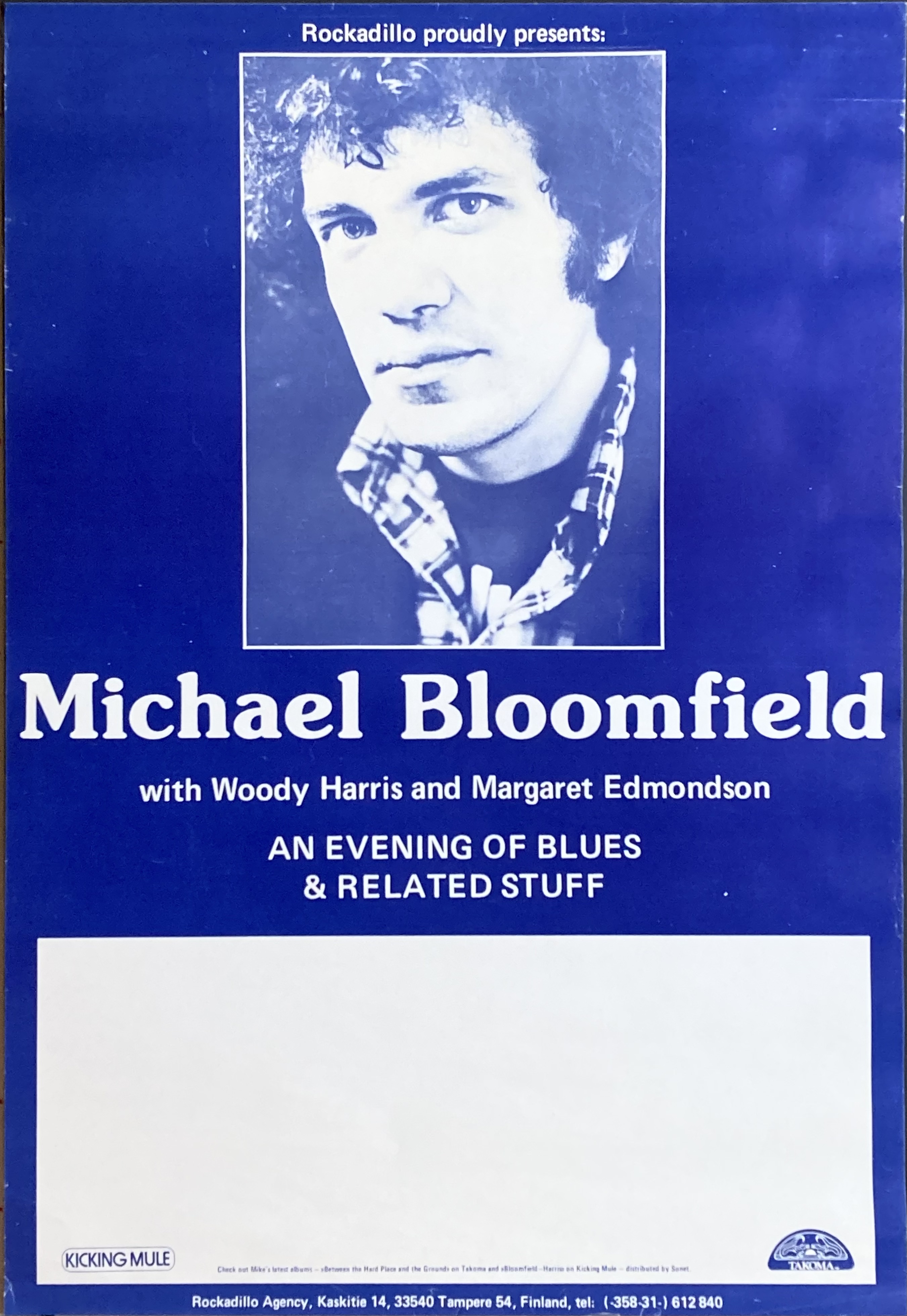 Nostalgipalatset - MICHAEL BLOOMFIELD - Finnish / Scandinavian TOUR ...