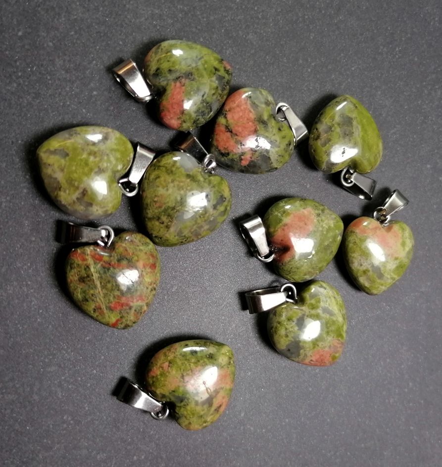 Stengarden.com - Unakit Hjärta Hänge - 15mm