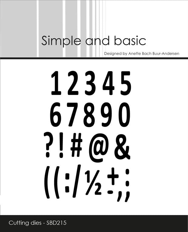 Simple and basic Mini numbers - Scrapkammaren