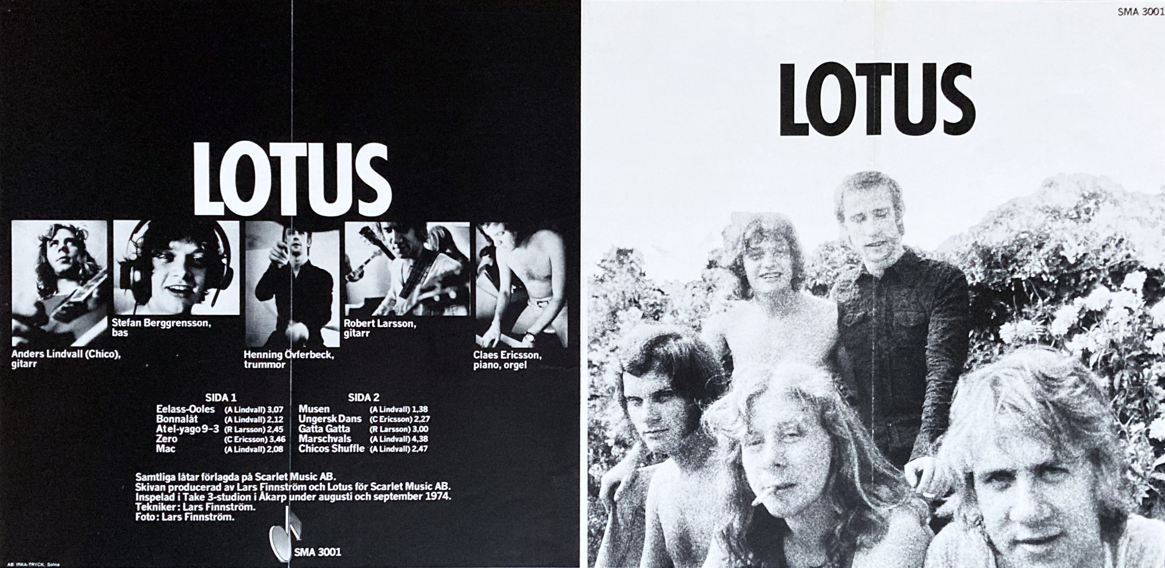 Nostalgipalatset - LOTUS - 1st Album (1974) LP Promo poster