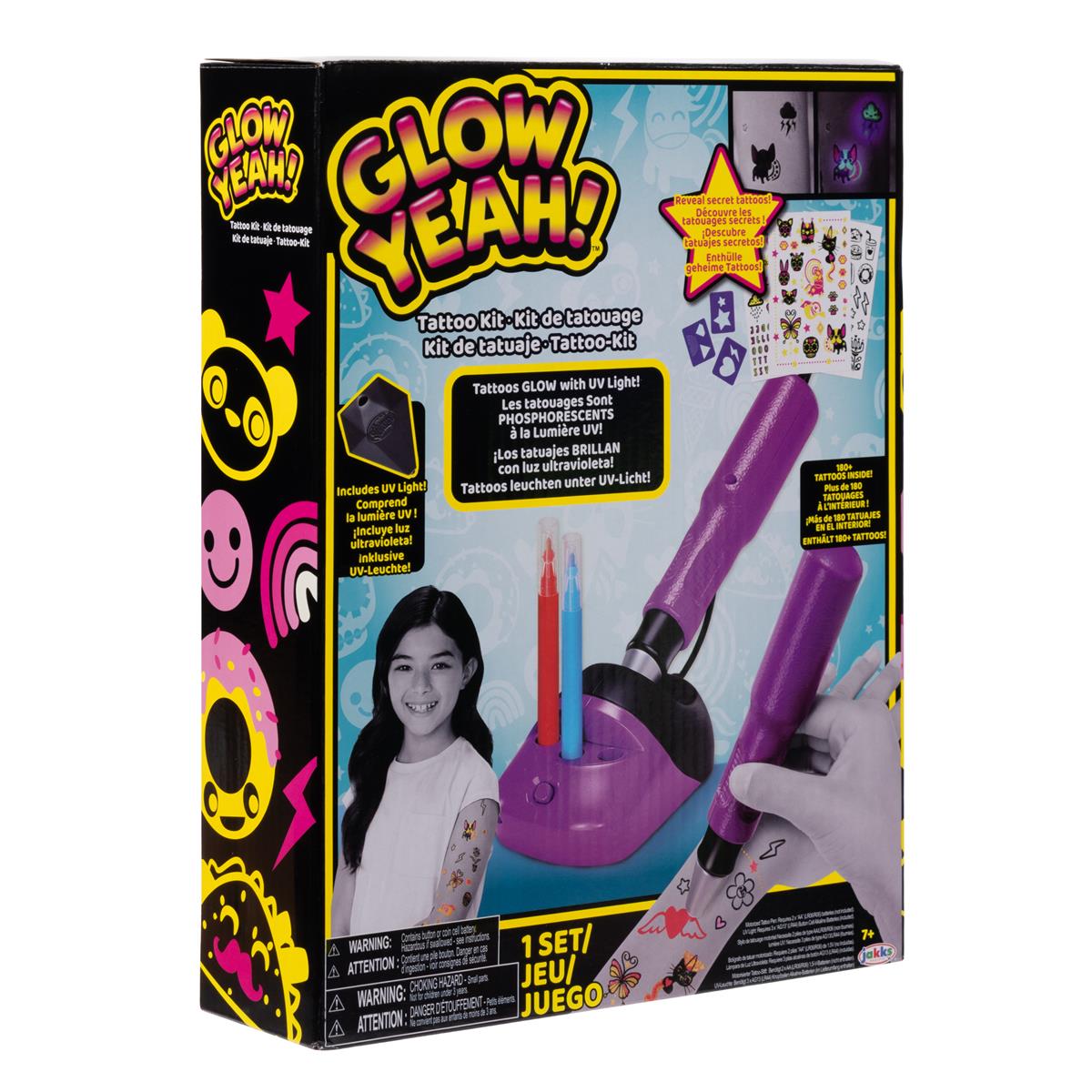 Glow Yeah! Tatueringset Glow in the Dark - Toysforever