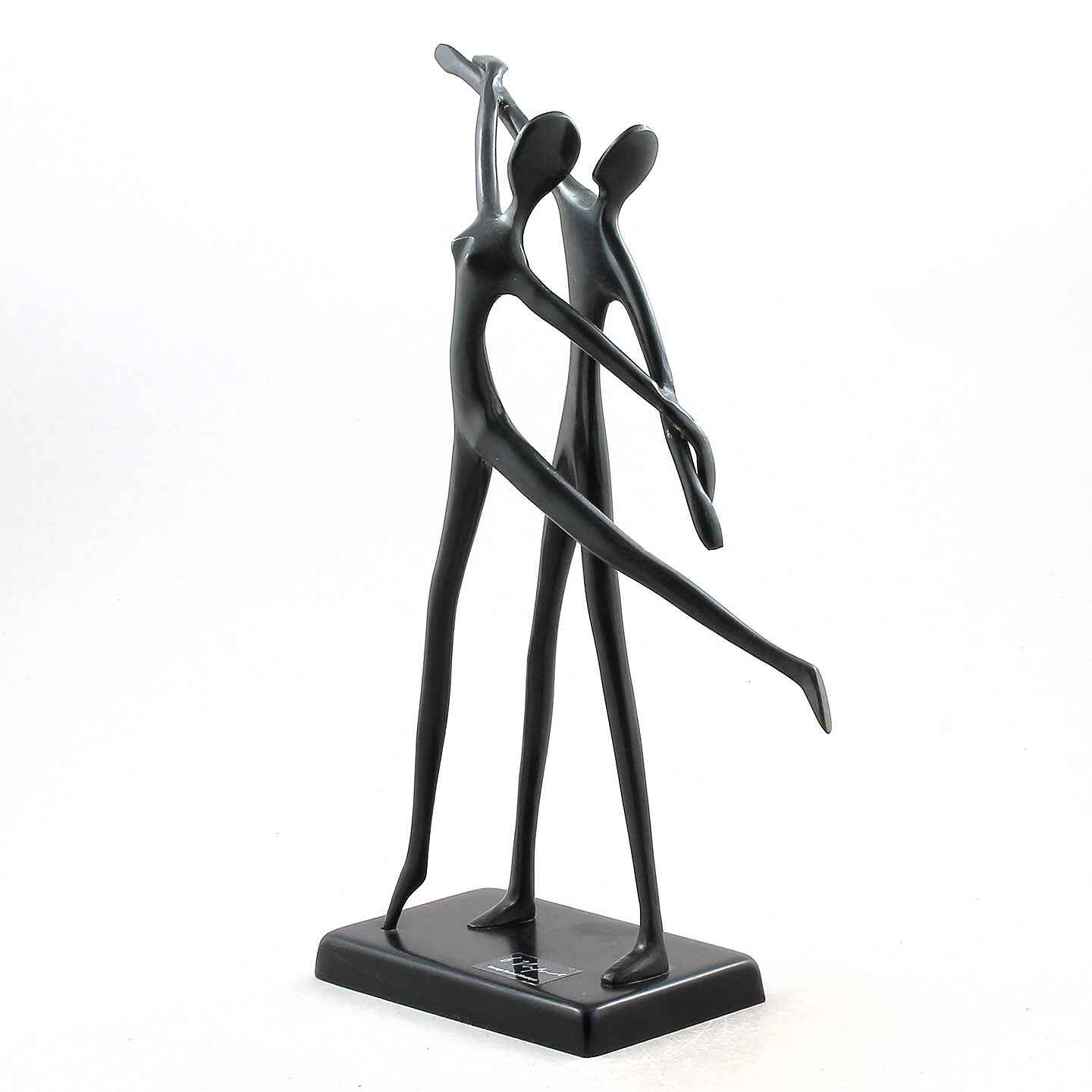 Bodrul Khalique 2000 Dancing Couple Bronze Sculpture 30 Cm