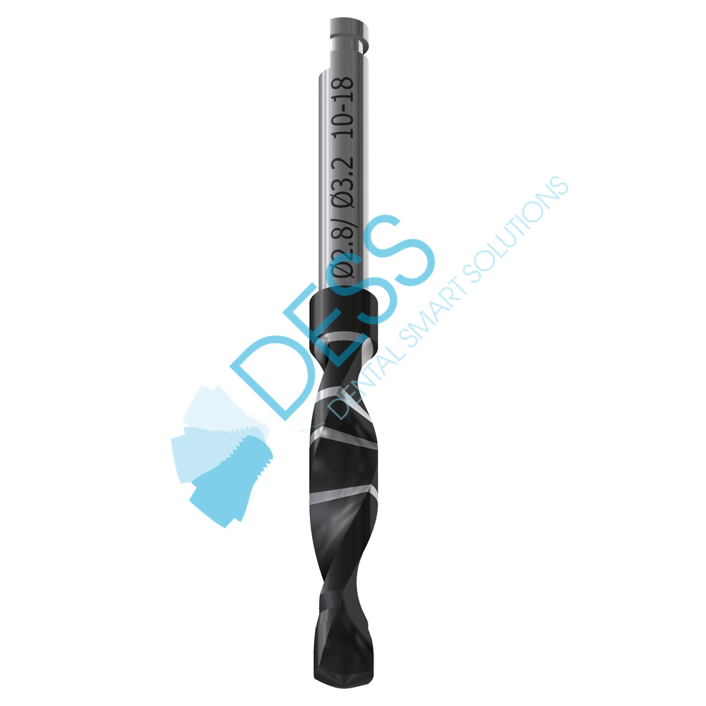 Twist step drill Ø2.8/3.2 x 36 mm