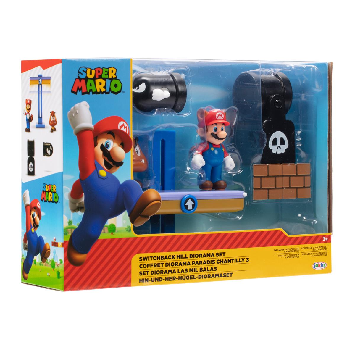 Super Mario Diorama Set Switchback Hill - Toysforever