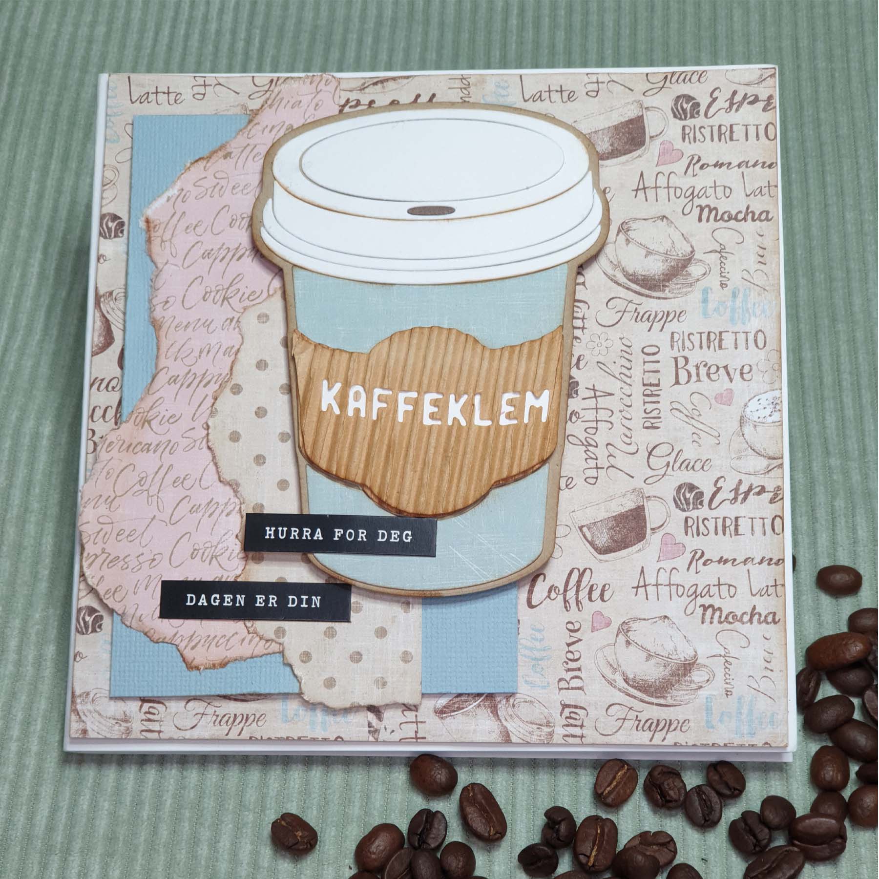 Kaffekort( går ej att köpa, endast för inspiration) - Reprint
