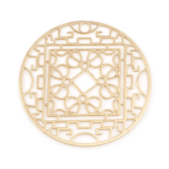 Sparklingdesign - Charm Round, Filigree Gold