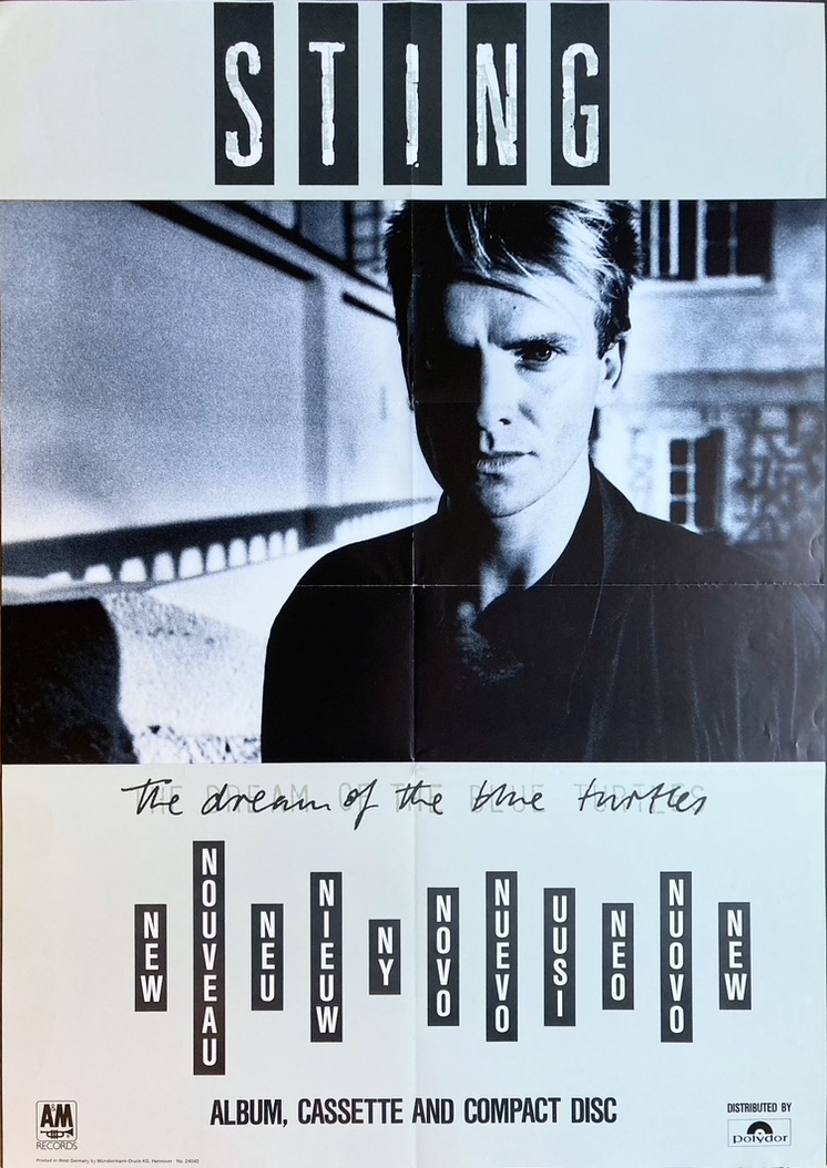 Nostalgipalatset - STING - The Dream Of The Blue Turtles (1985) LP ...