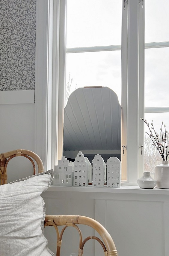 Huslykta - Lykta hus - Vit - Stockholm - NYHET - VitVitareVitast