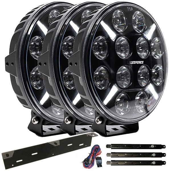 LED Extraljuspaket - LEDFORCE 120W / 10000 lumen / DRL positionsljus - Maskinhandel.com