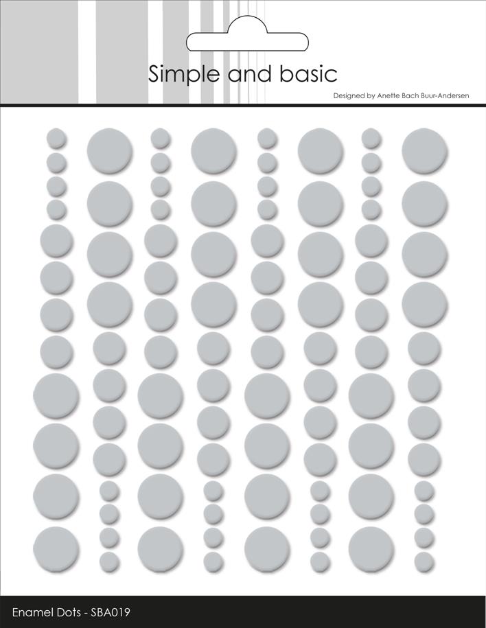 Enamel Dots - Simple and Basic - Grå - Reprint Hobby