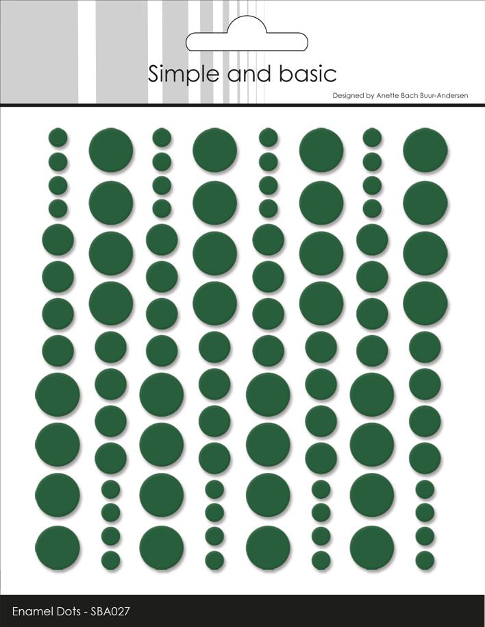 Enamel Dots - Simple and Basic - Green - Reprint Hobby