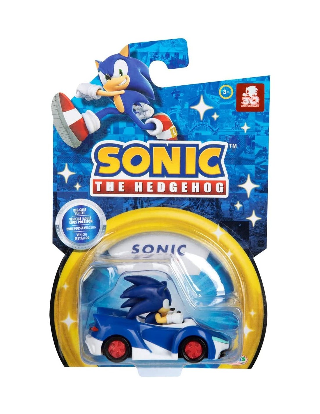 Sonic the Hedgehog Sonic Speed Star v2 Die-cast Vehicle - Carsmästaren