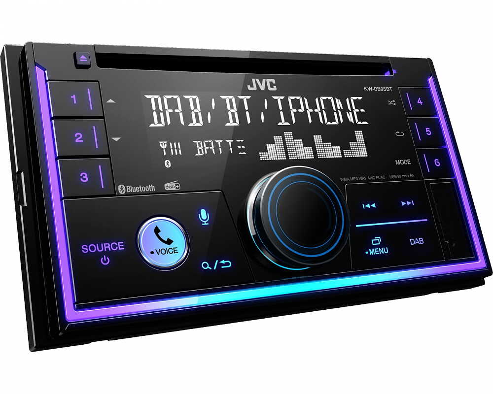 JVC KW-DB95BT, bilstereo med Bluetooth och DAB - CD BILRADIO AB