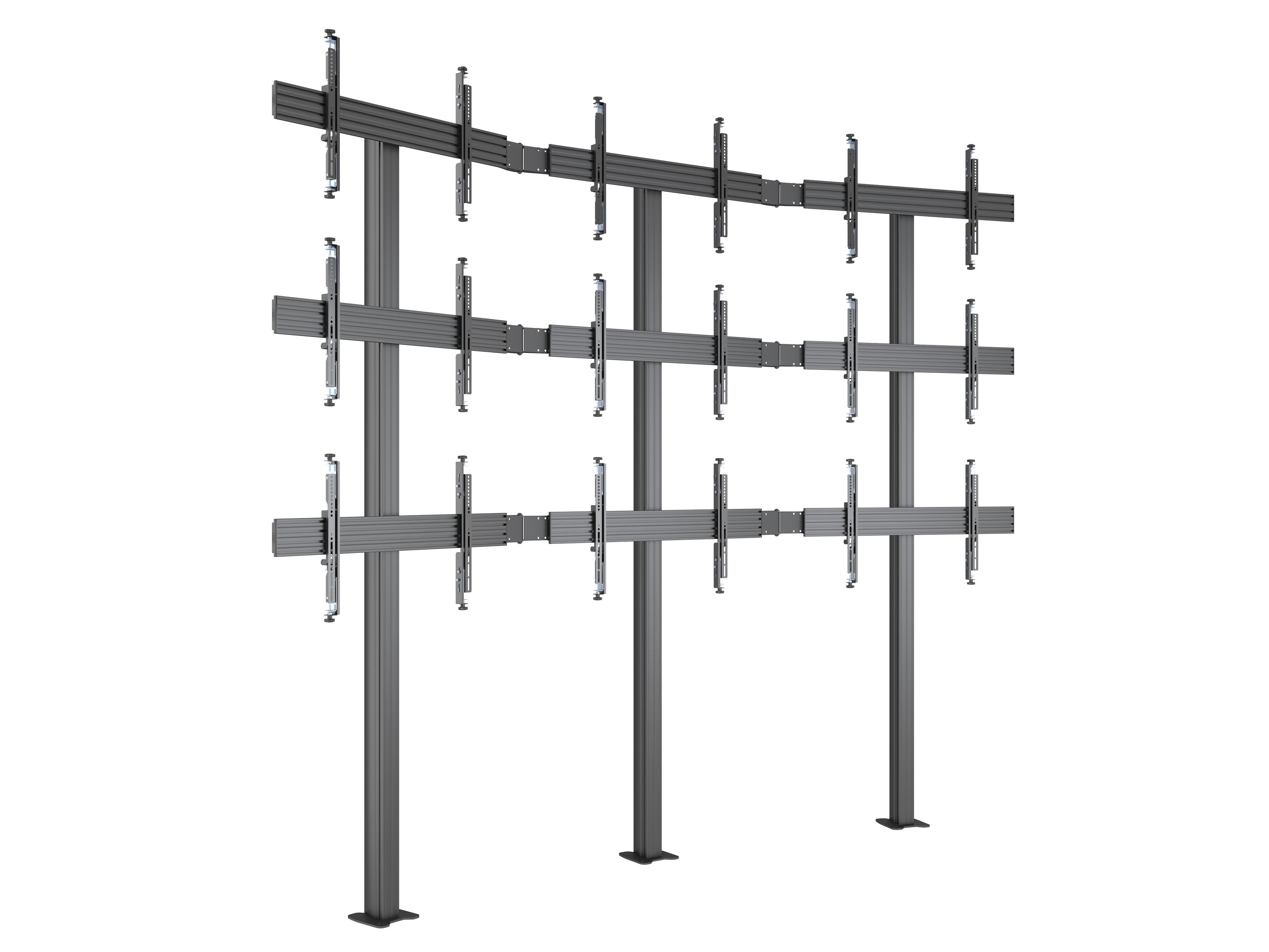 M Pro Series – Video Wall Floormount MBFMC3x3U - Multibrackets