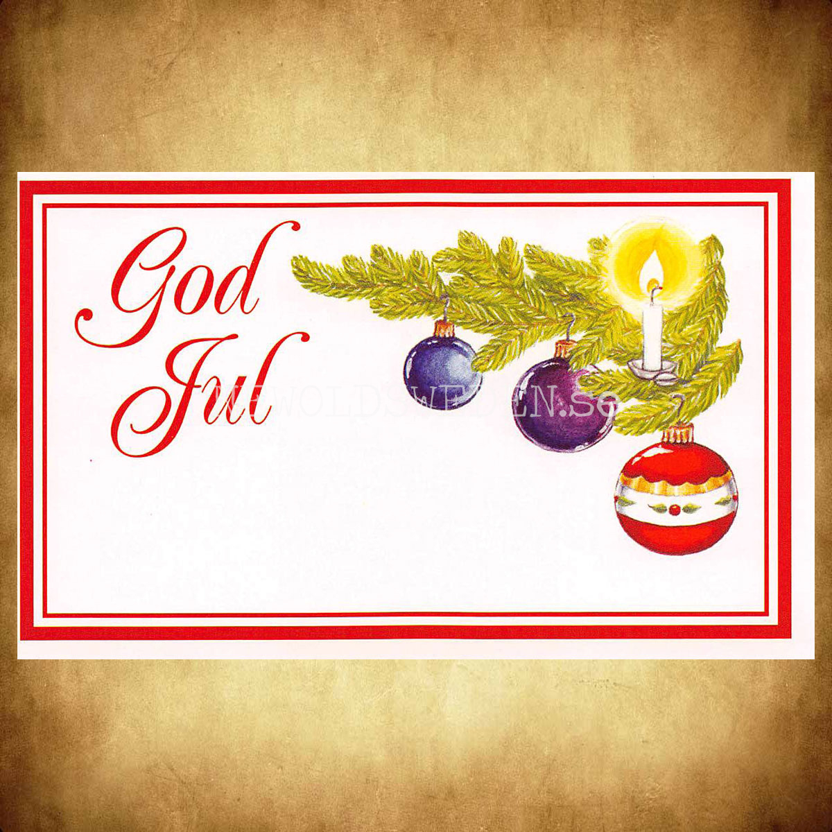 Juladresslapp 6 stycken Inger Wikström Oredsson - 955 - NEWOLDSWEDEN.se