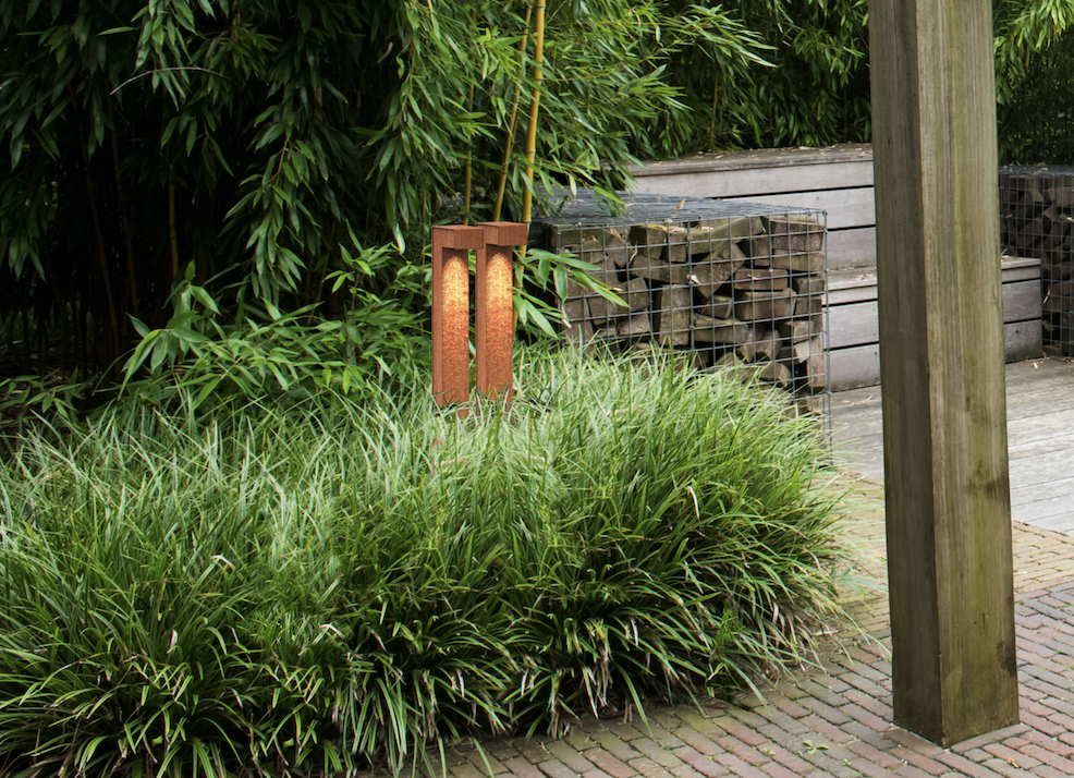 CORTEN STEEL Lamp post POLE H800