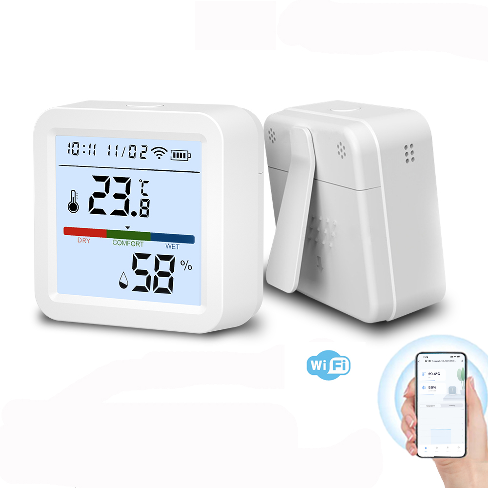 WiFi Termometer med LED, APP, inomhus - WOZA